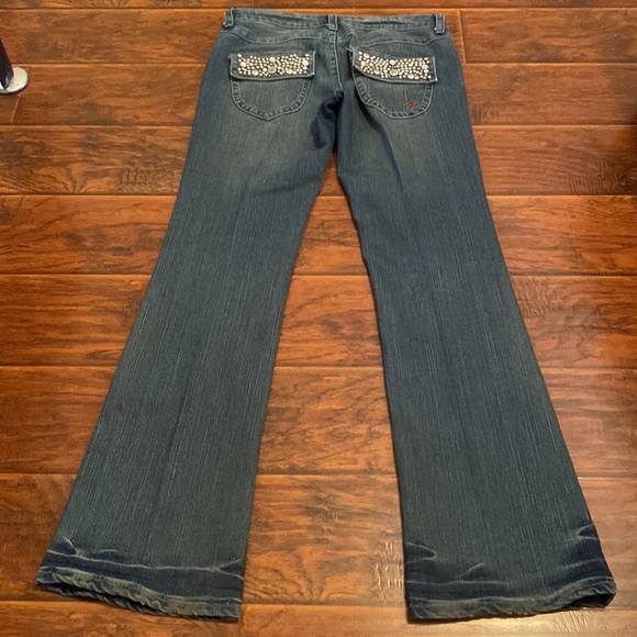 bebe | Jeans | Vintage Bebe Embellished Studded Denim Jeans | Poshmark